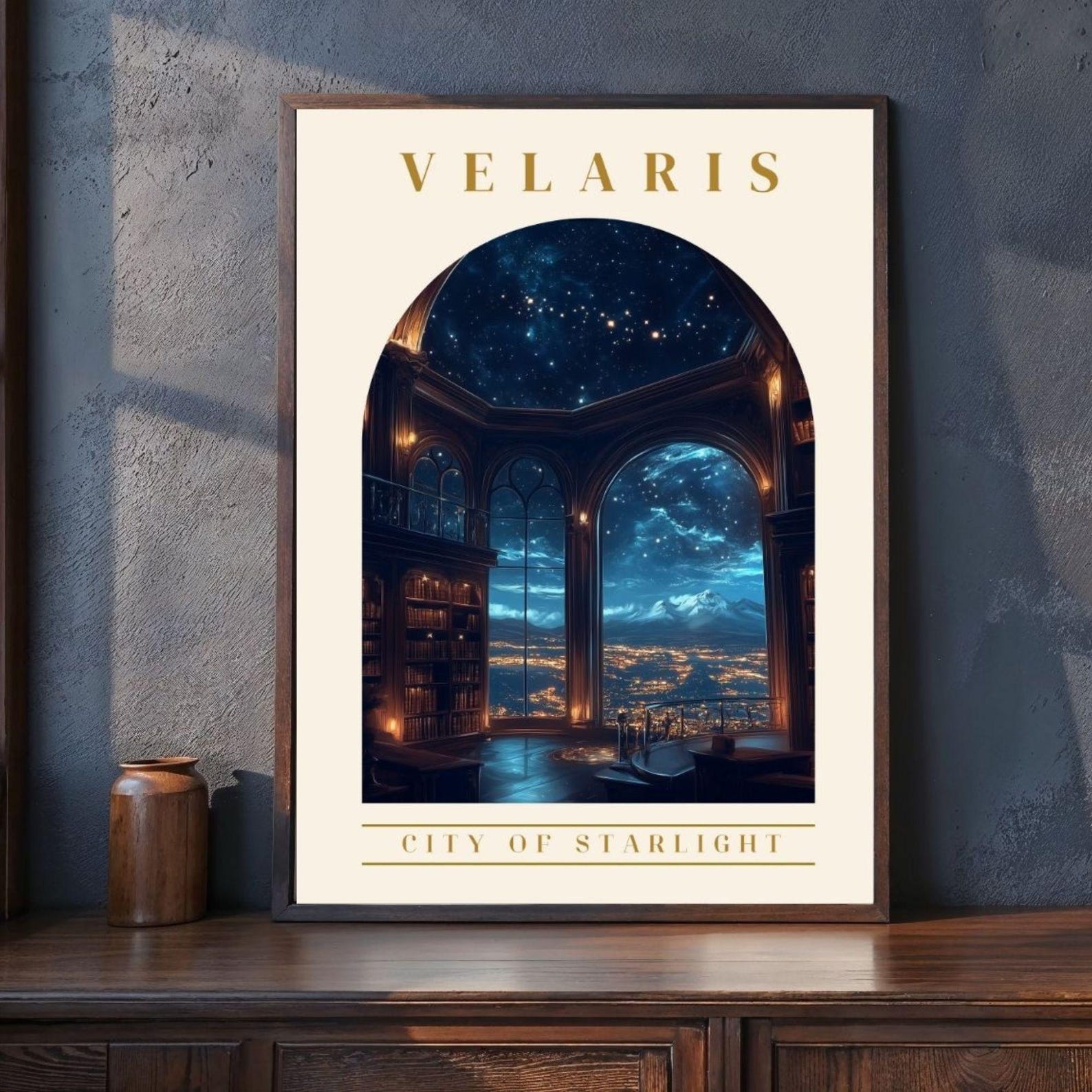 Velaris House of Wind City of Starlight ACOTAR Inspired Wall Art ...