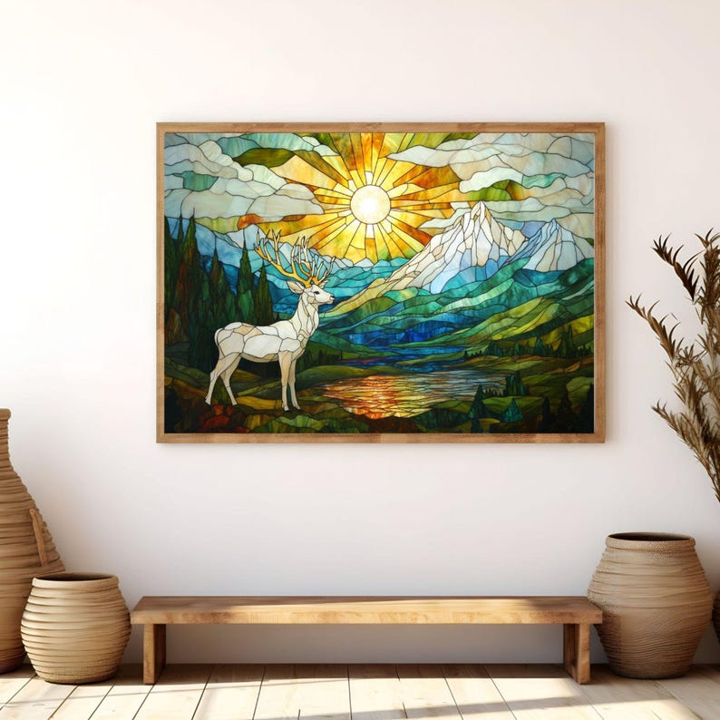 Throne of Glass Inspired Stained Glass Print to Whatever End Landscape ...