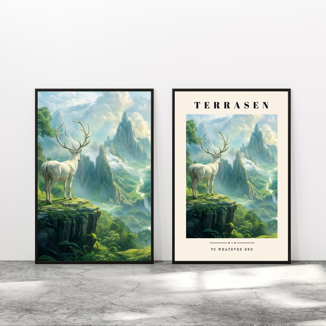 Terrasen Print, Throne of Glass Printable Digital Download, Terrasen ...
