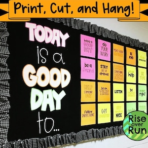 Motivational Bulletin Board Kit for School Hallway, Today is a Good Day ...