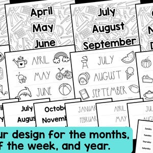 Elementary Classroom Decor Pocket Chart Calendar Printables With Basic ...