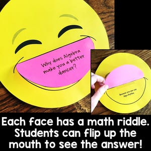 Math Bulletin Board or Classroom Door Decor With Jokes and Riddles ...