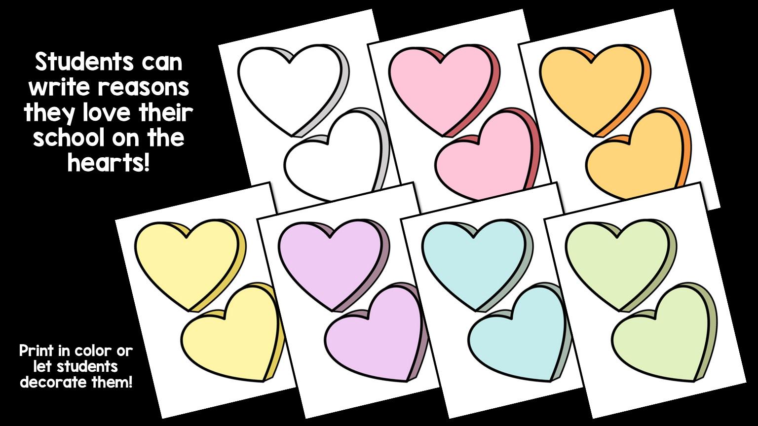 Valentine's Day Bulletin Board Set Classroom Door Decor Printable Set ...