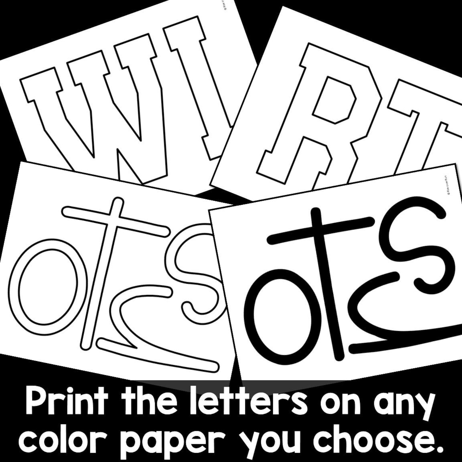 Back to School Bulletin Board Kit With Pencil, Easy DIY Print and Cut ...