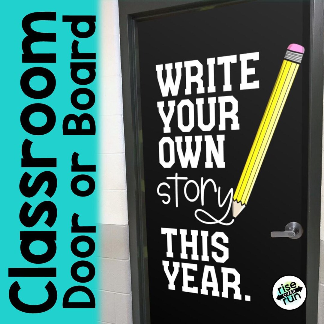 Back to School Door or Bulletin Board Kit With Pencil, Easy DIY Print ...