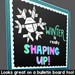 Winter Door Decoration for Math Classroom With a Snowflake Made of ...