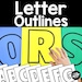Bulletin Board Large Alphabet Letters and Numbers in Bold Black Outline ...