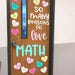 Valentine Bulletin Board Set Classroom Door Decorations Kit for Math ...