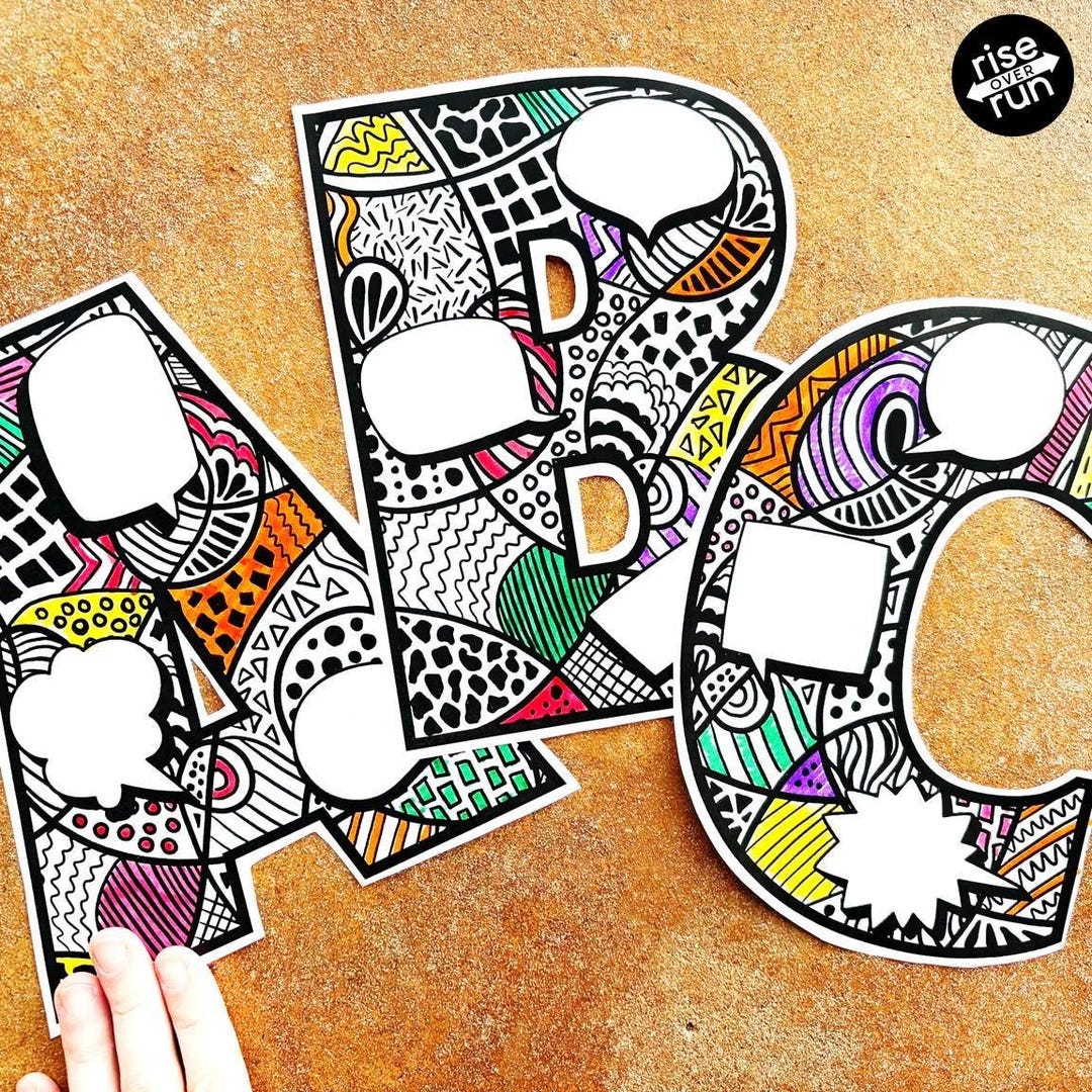 Banner Letters Printable Bulletin Board Letters With Speech Bubbles ...