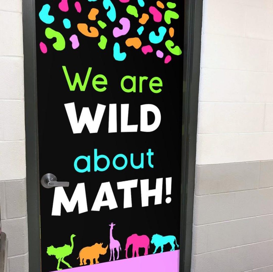 Math Classroom Door Display Printable Decoration or Bulletin Board ...