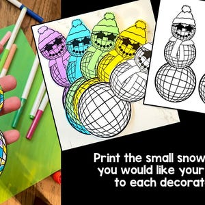 Disco Ball Snowman Winter Classroom Door Decor | It's the Season to ...