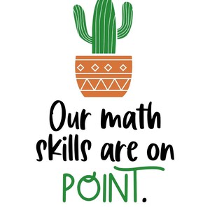 Math Classroom Posters Decorations Plant Theme With Puns for Bulletin ...