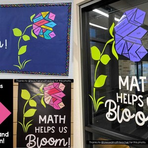 Spring Math Classroom Bulletin Board or Door Design Decoration to Print ...