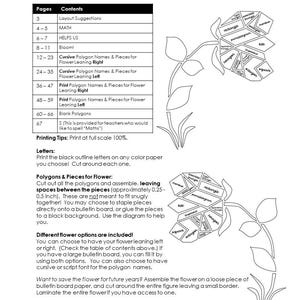 Spring Math Classroom Bulletin Board or Door Design Decoration to Print ...