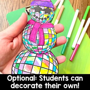 Disco Ball Snowman Winter Classroom Door Decor | It's the Season to ...