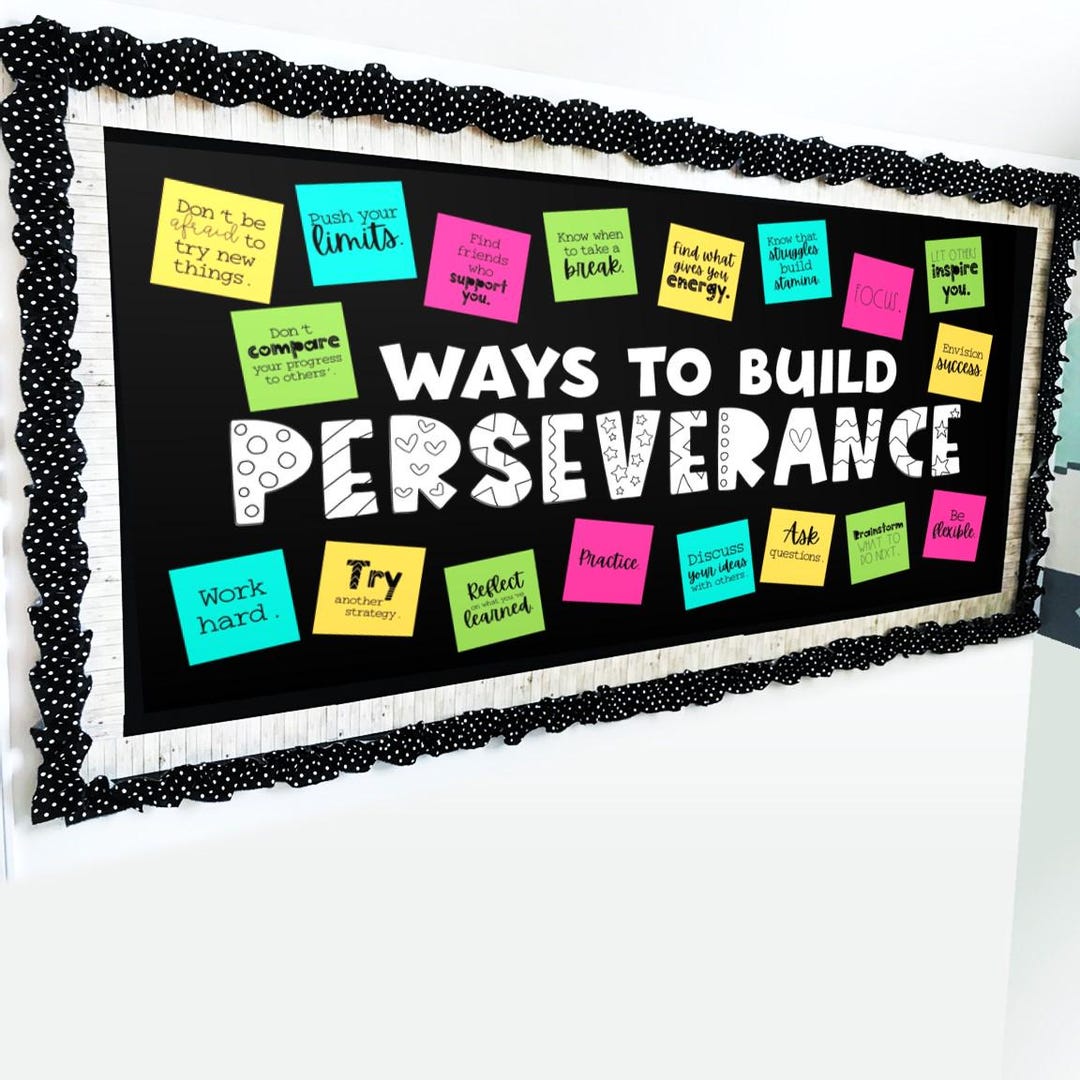 Perseverance Bulletin Board Printable Kit for End of the Year State ...