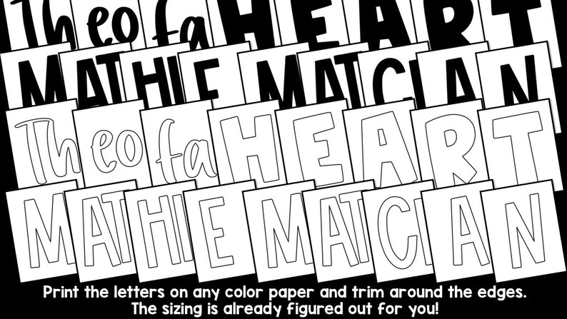 Math Bulletin Board Kit for February and Valentine's Day, Easy DIY ...