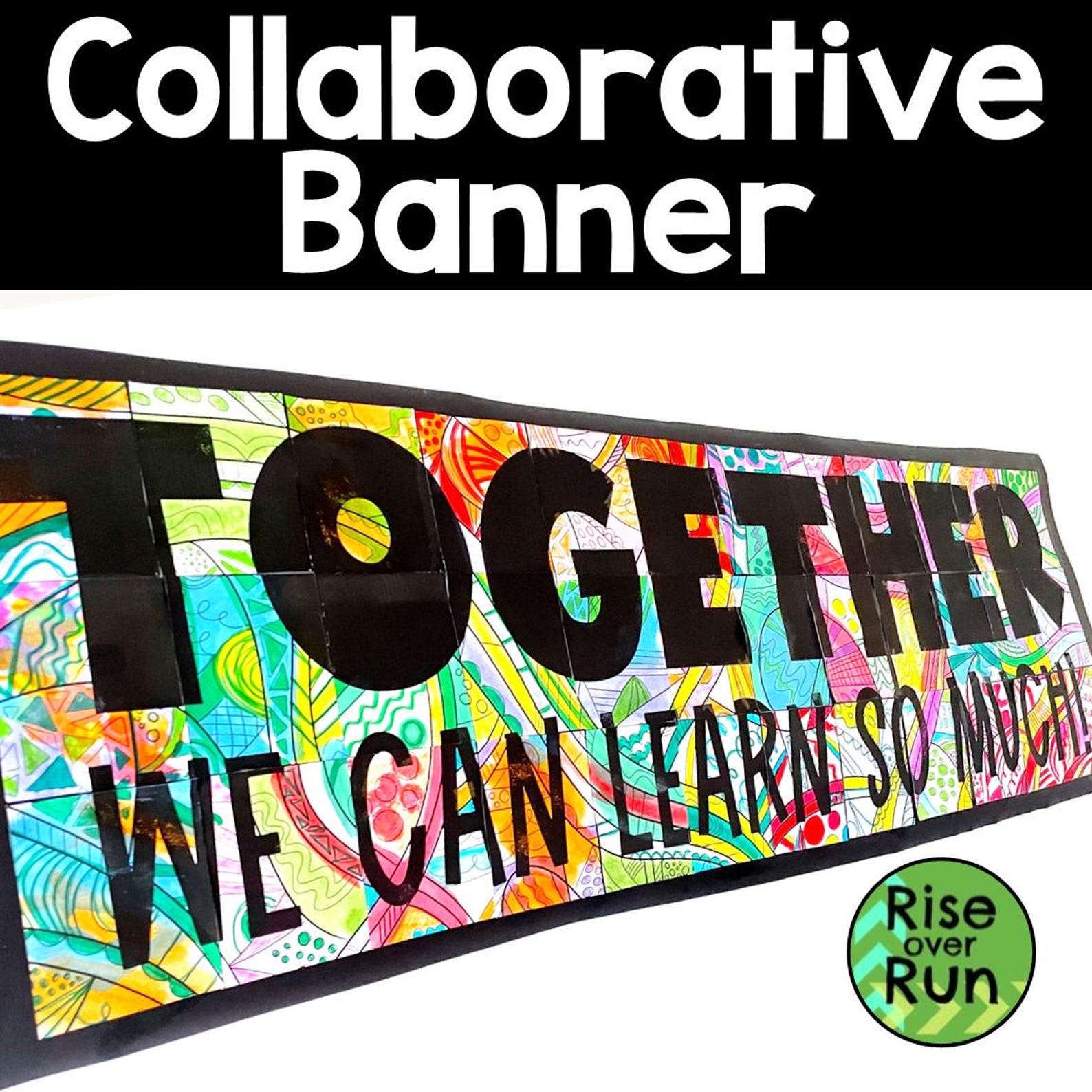 Team Building Collaborative Coloring Classroom Poster Together We Can ...