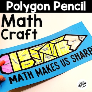 Back to School Math Craft for Elementary and Middle School for First ...