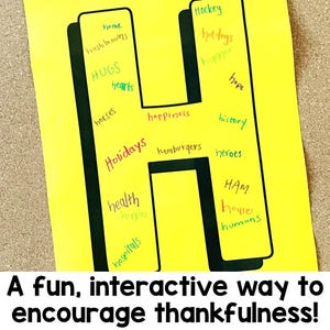 Thanksgiving Interactive Bulletin Board Thankfulness Activity | Print ...