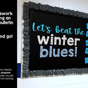 Winter Bulletin Board Kit for Elementary, Middle, or High School Social ...