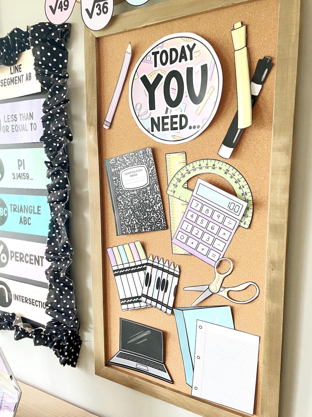 Visual Supply Cards to Show Students What You Need for Class Today in ...