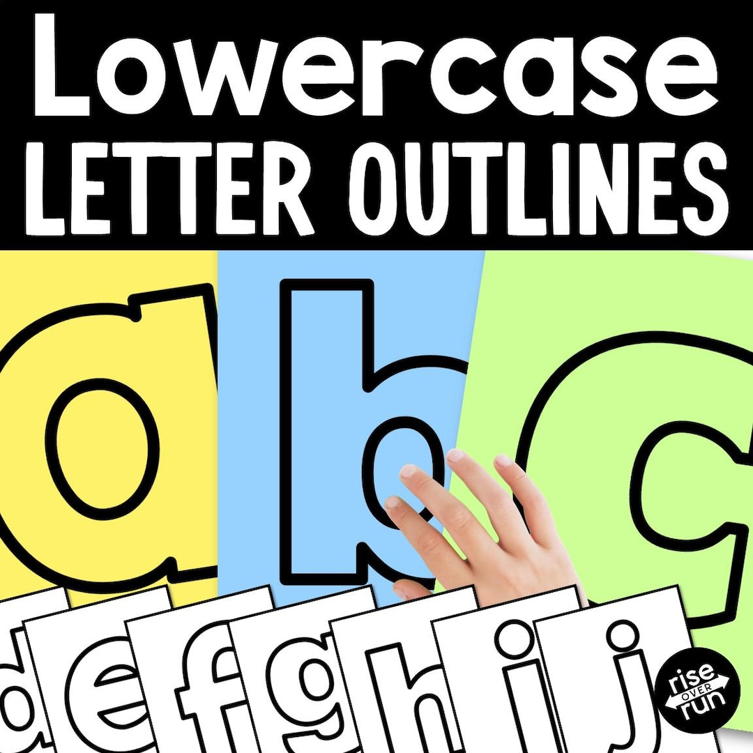 Lowercase Alphabet Letters and Numbers Outlines to Download and Print ...