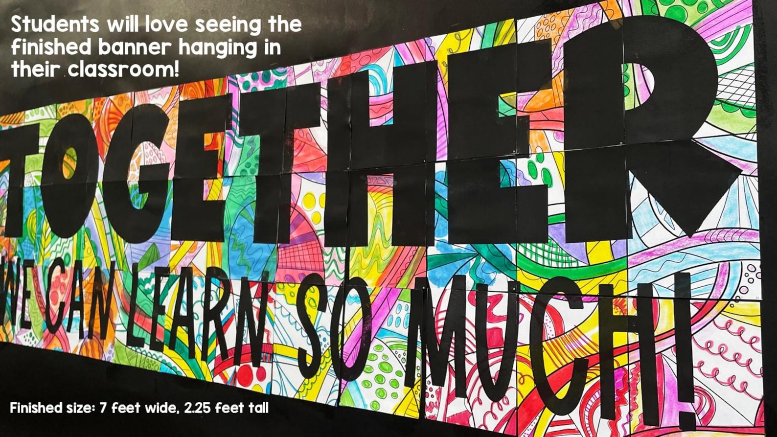 Team Building Collaborative Coloring Classroom Poster Together We Can ...