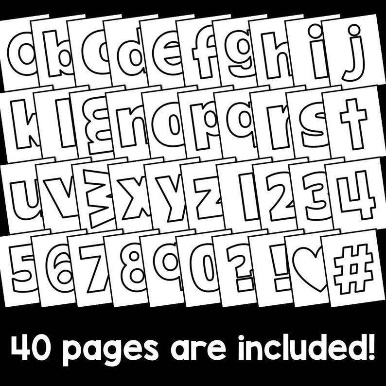 Lowercase Alphabet Letters and Numbers Outlines to Download and Print ...