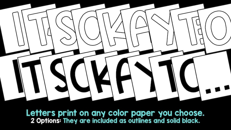 Social Emotional Learning Bulletin Board Kit for School, It's Okay To ...