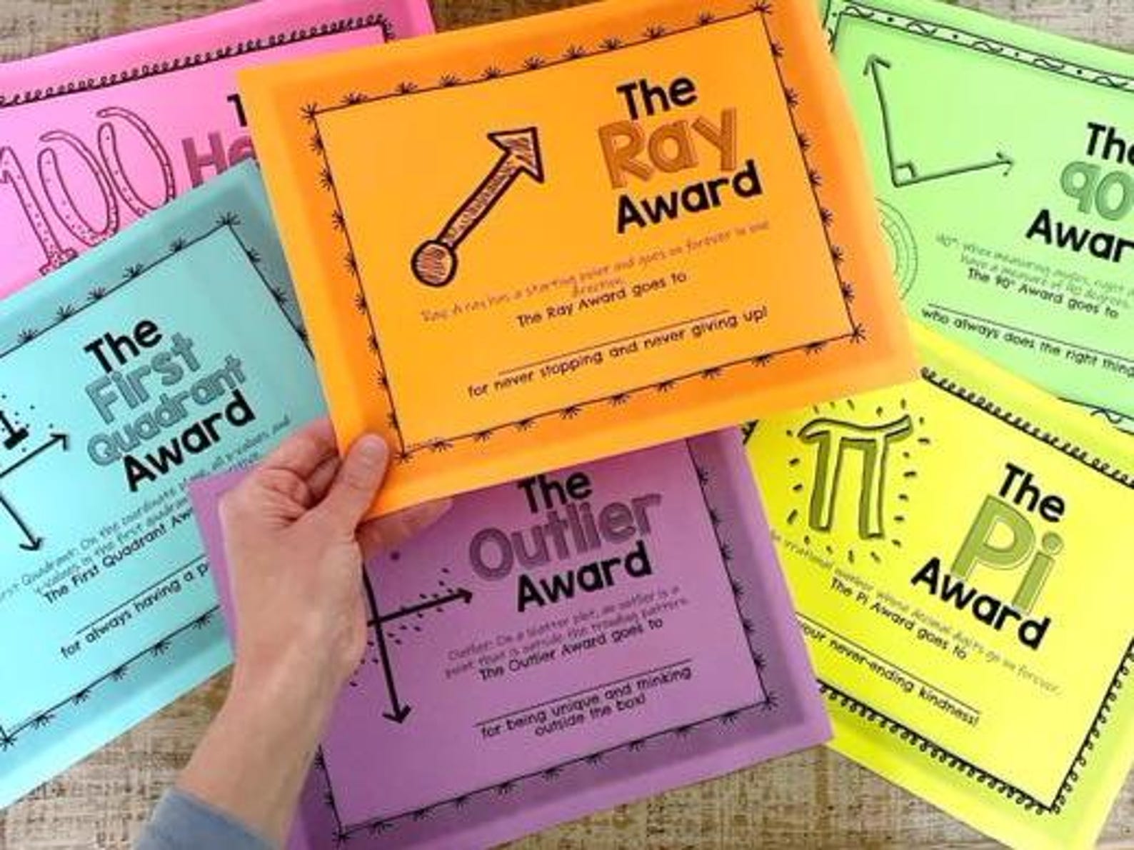 Math Award Certificates for End of the Year Gifts for Students ...