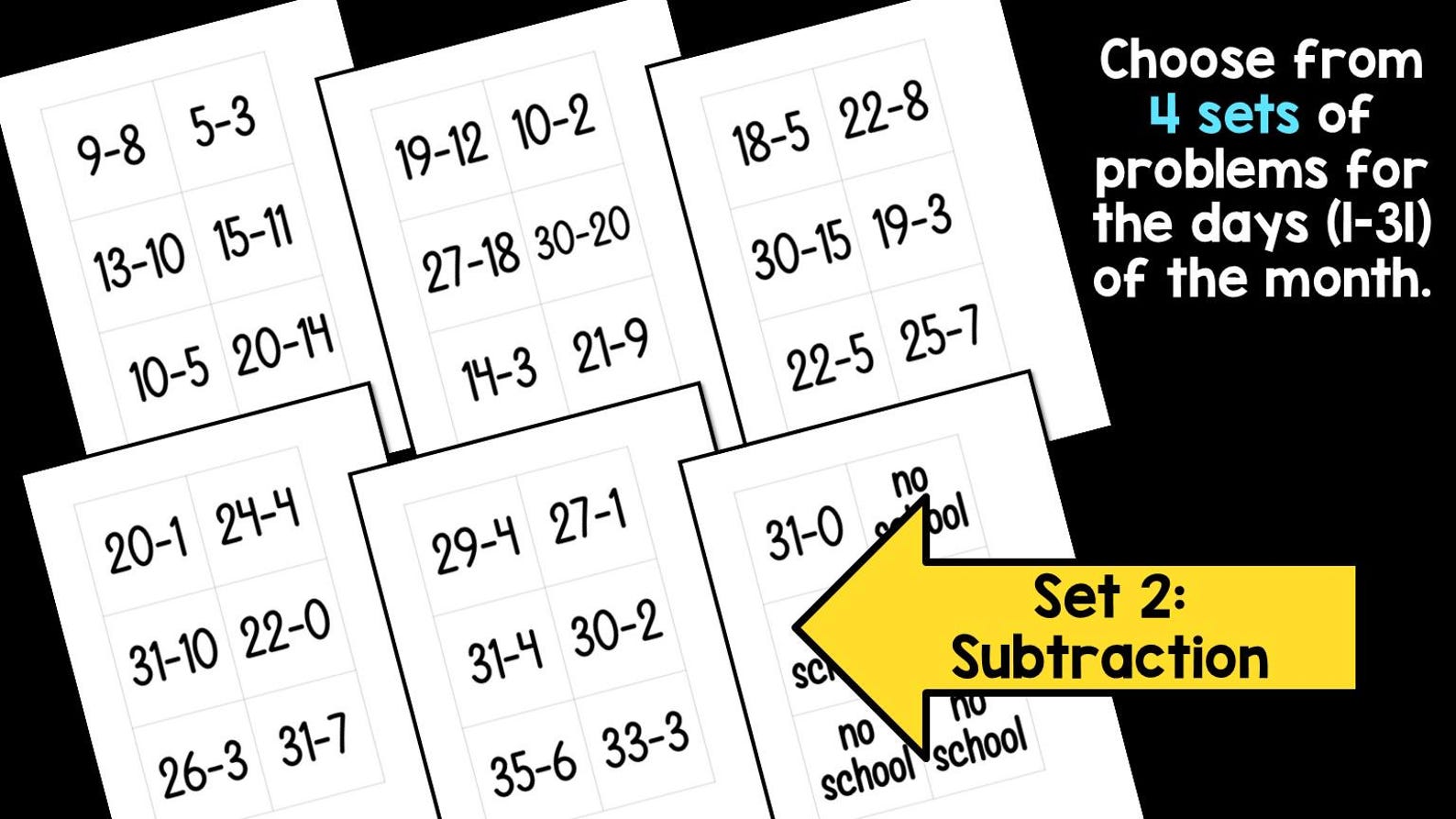 Elementary Classroom Decor Pocket Chart Calendar Printables With Basic ...