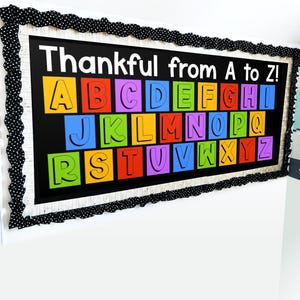 Thanksgiving Interactive Bulletin Board Thankfulness Activity | Print ...