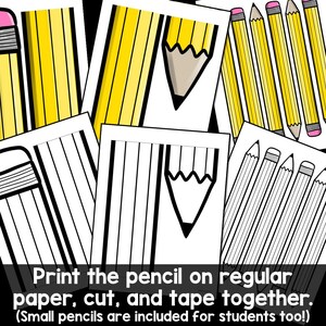 Back to School Door or Bulletin Board Kit With Pencil, Easy DIY Print ...