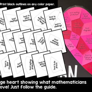 Math Bulletin Board Kit for February and Valentine's Day, Easy DIY ...