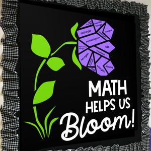 Spring Math Classroom Bulletin Board or Door Design Decoration to Print ...