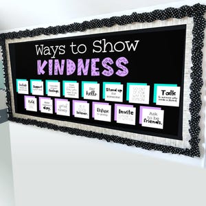 Kindness Bulletin Board Printable Kit With Ways to Show Kindness ...