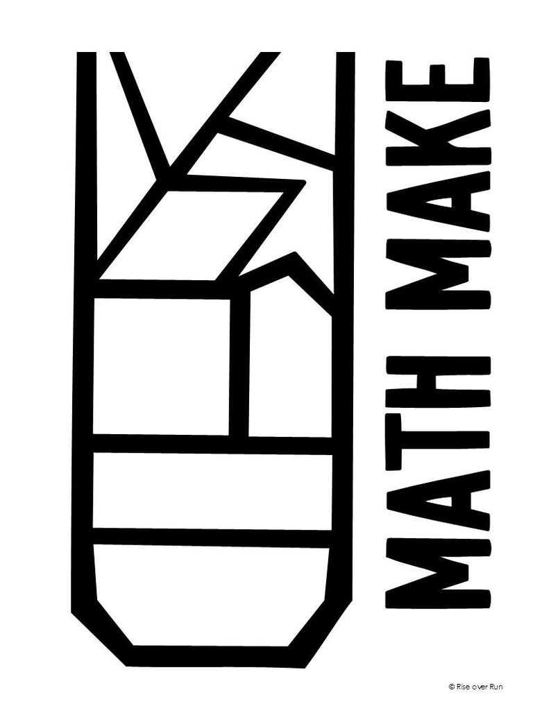 Back to School Math Craft for Elementary and Middle School for First ...