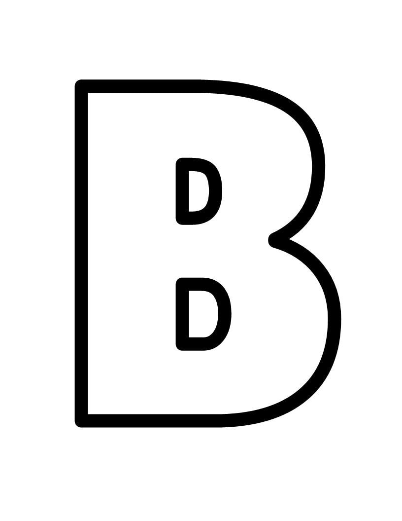 Bulletin Board Large Alphabet Letters and Numbers in Bold Black Outline ...