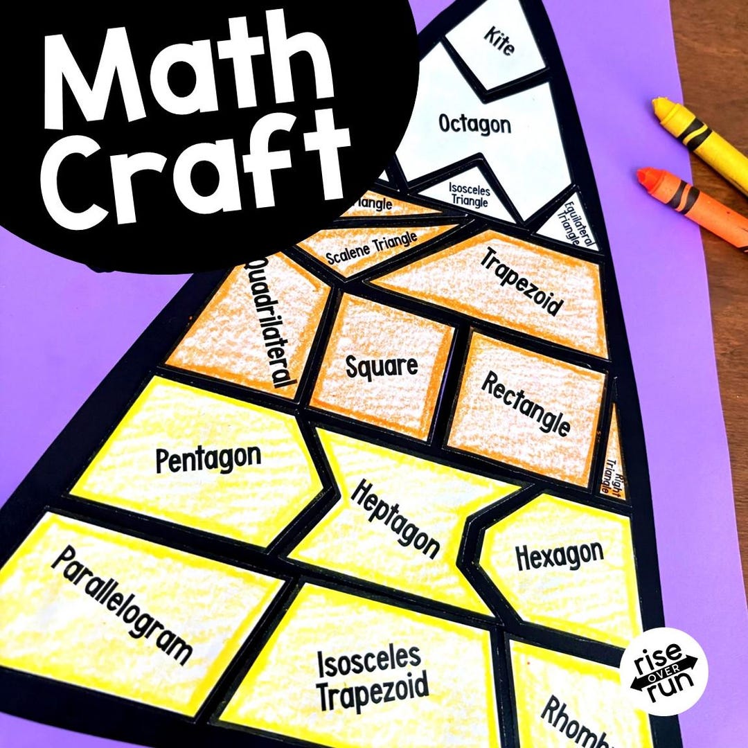 Halloween Math Craft for Elementary and Middle School Candy Corn ...