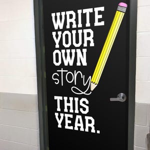 Back to School Door or Bulletin Board Kit With Pencil, Easy DIY Print ...
