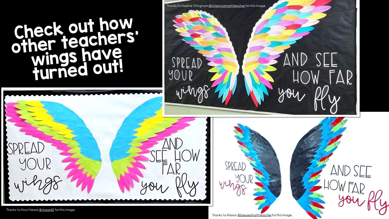 Wings and Feathers Templates for Photo Backdrop Back to School ...