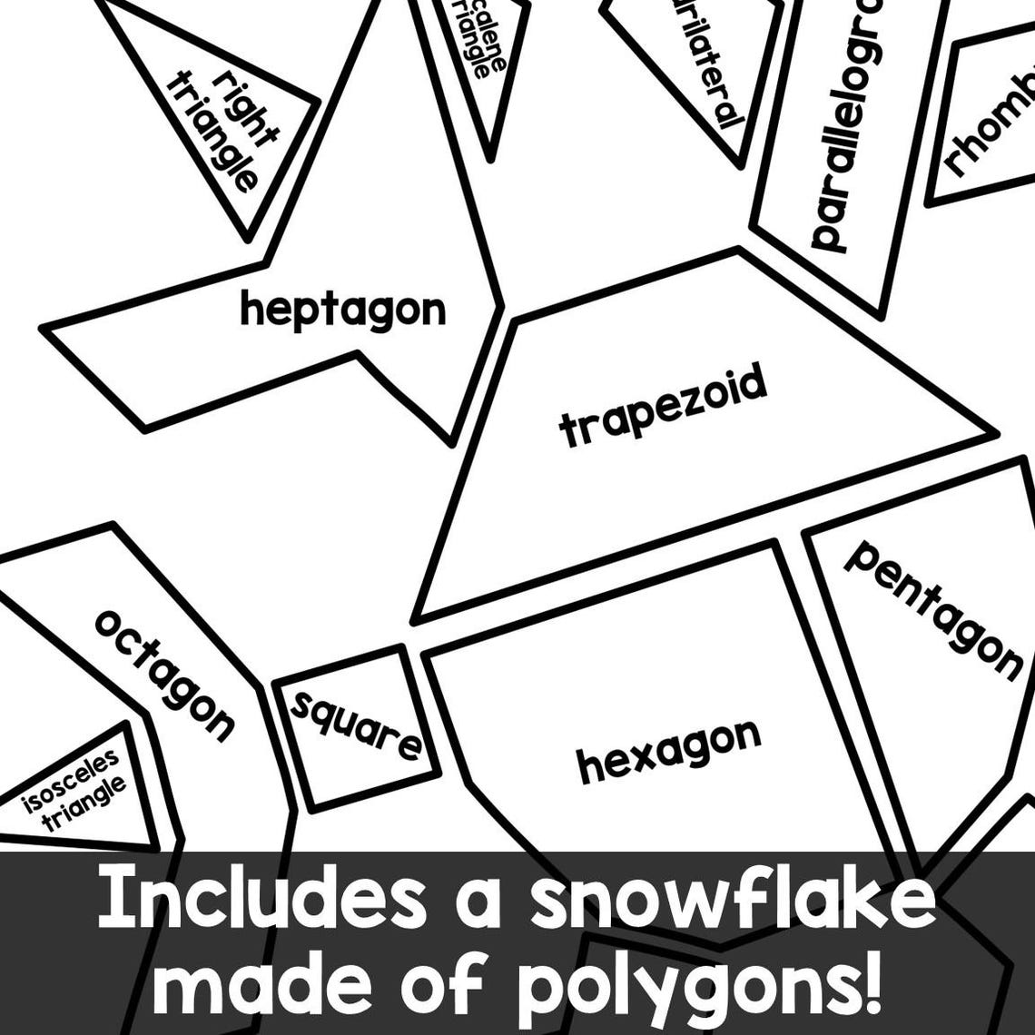 Winter Door Decoration for Math Classroom With a Snowflake Made of ...