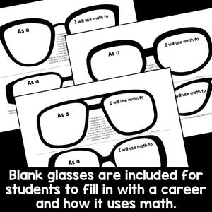 Summer Math Bulletin Board With Sunglasses Math Careers Posters ...