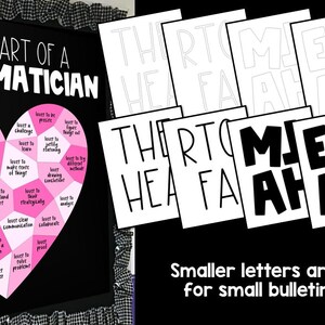 Math Bulletin Board Kit for February and Valentine's Day, Easy DIY ...
