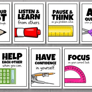 Math Classroom Posters for Middle School Math Classroom Decor With ...