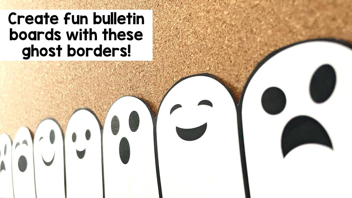 Halloween Bulletin Board Border Boarder Classroom Decor in Black ...