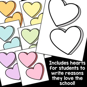 Valentine's Day Bulletin Board Set Classroom Door Decor Printable Set ...