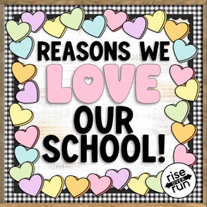 Valentine's Day Bulletin Board Set Classroom Door Decor Printable Set ...