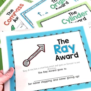 Math Award Certificates for End of the Year Gifts for Students ...